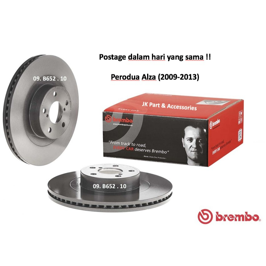 BREMBO FRONT BRAKE DISC ROTOR PERODUA ALZA (2009-2013) (2014-2022 ...