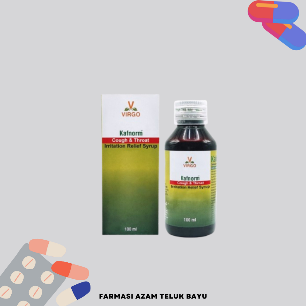 Virgo Kafnorm Cough Syrup Sugar Free (Relief of Throat Irritations ...