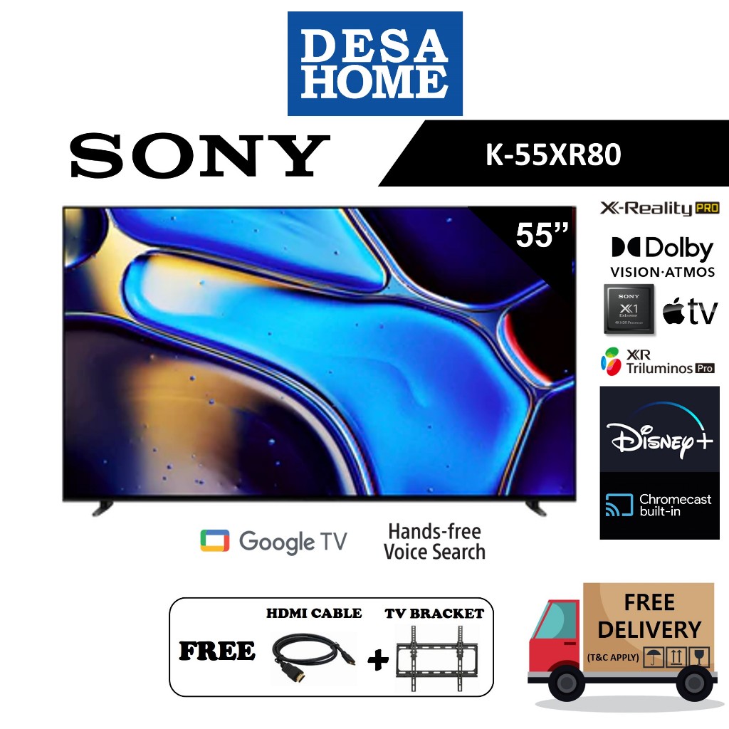 (FOC SHIPPING & GIFTS) SONY K-55XR80 55" BRAVIA XR OLED 4K HDR SMART TV ...