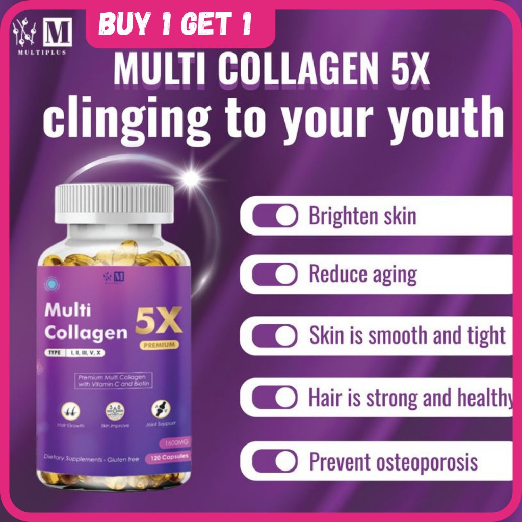 (BUY 1 GET 1) MULTI COLLAGEN 5X Original VIRAL PRODUCT Cantik Kulit ...