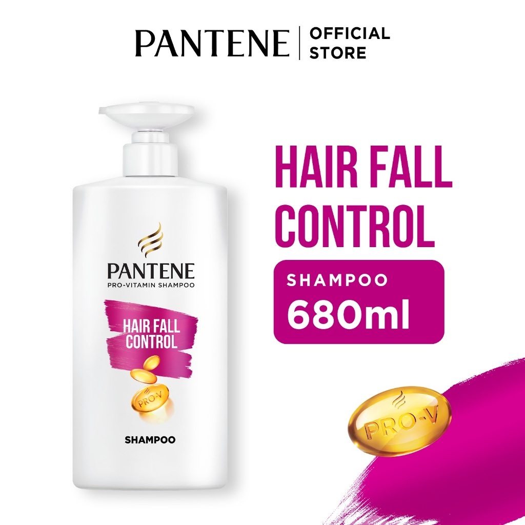 Pantene Pro-V Hair Fall Control Shampoo (680ml x Bundle of 2) | Shopee ...
