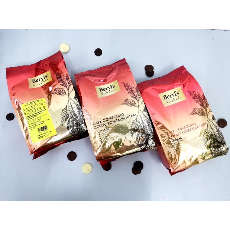 BERYLS MILK COMPOUND COIN BLOCK BAR 1KG 500G 250G | Shopee Malaysia