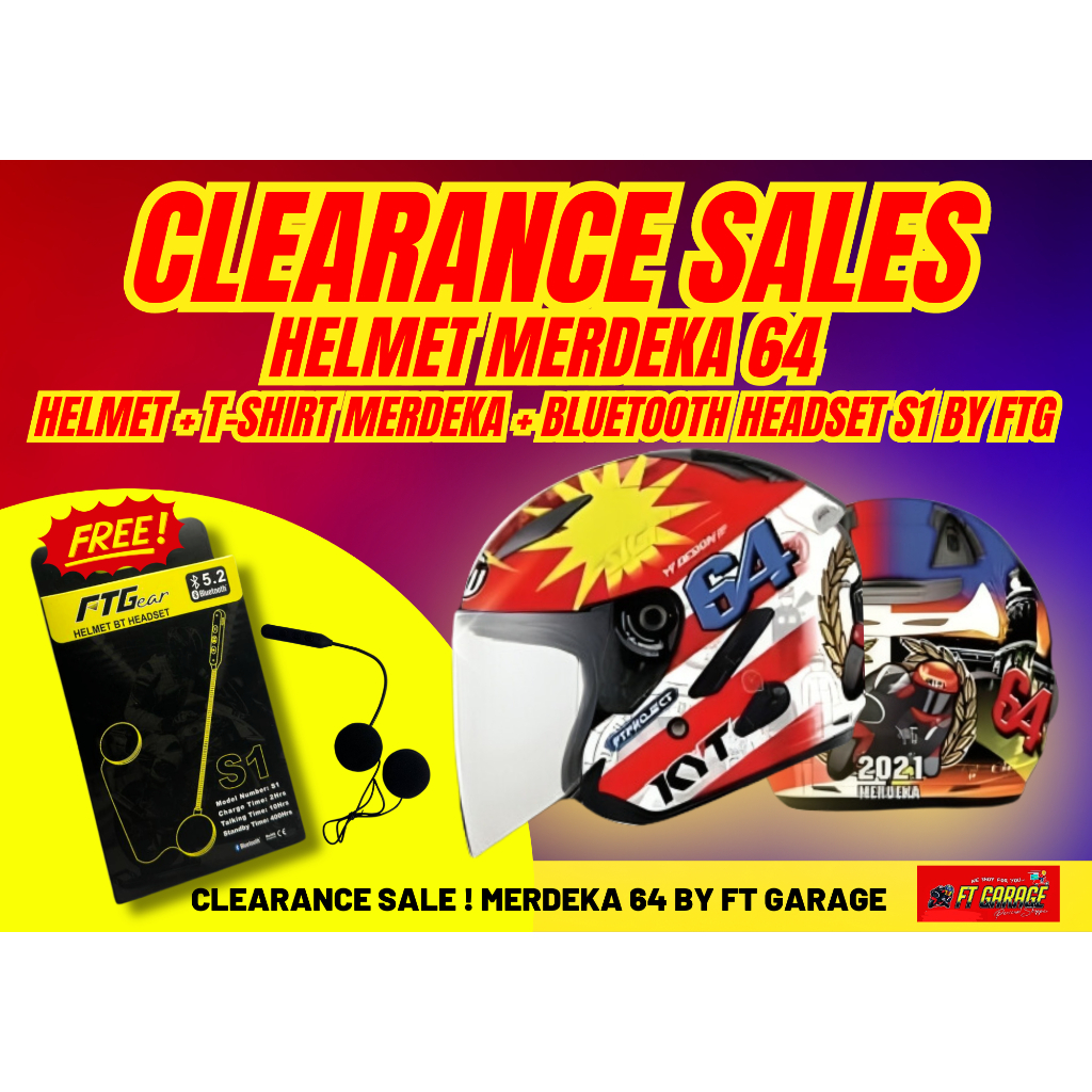 HELMET KYT MERDEKA 2021 HELLCAT (LIMITED EDITION) - (FREE T-SHIRT ...