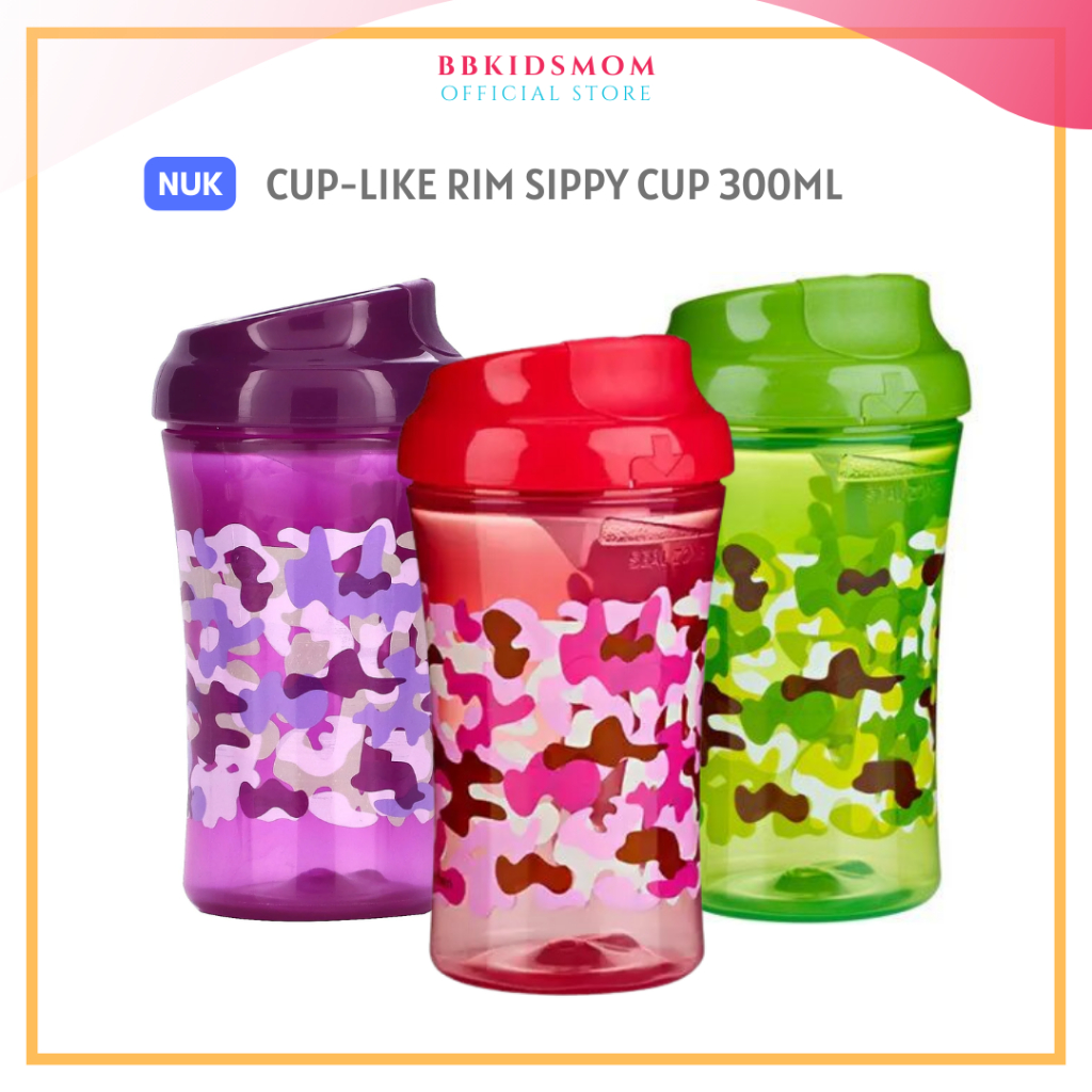 NUK Advanced Toddler Cup Like Rim Hard Spout Sippy Cup 10oz/300mL (18m ...
