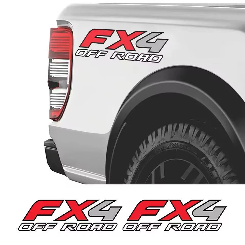 FX4 Off Road Car Sticker For Ford Ranger Raptor F150 Mitsubishi L200 ...