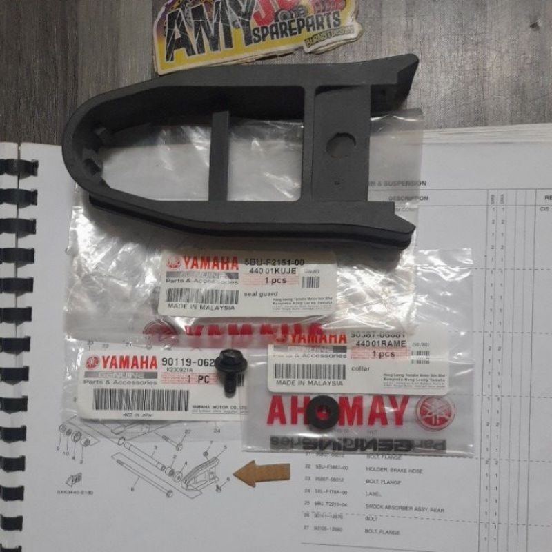125z/125zr GETAH ARM ORIGINAL + SCREW ORIGINAL + COLLAR ORIGINAL ...
