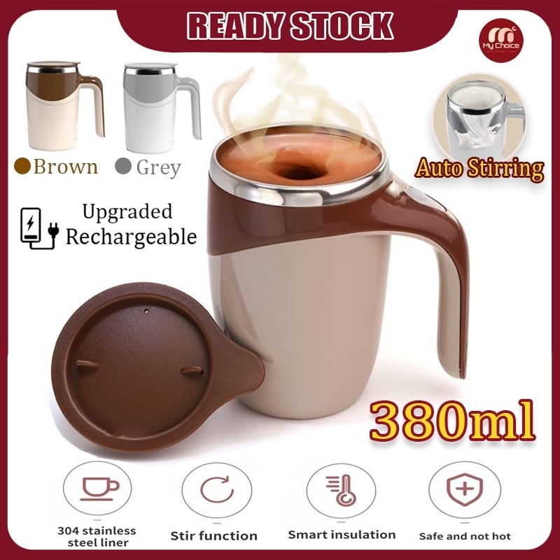 380ML RECHARGEABLE AUTOMATIC STIRRING CUP/ SELF MIXING COFFEE MUG ...