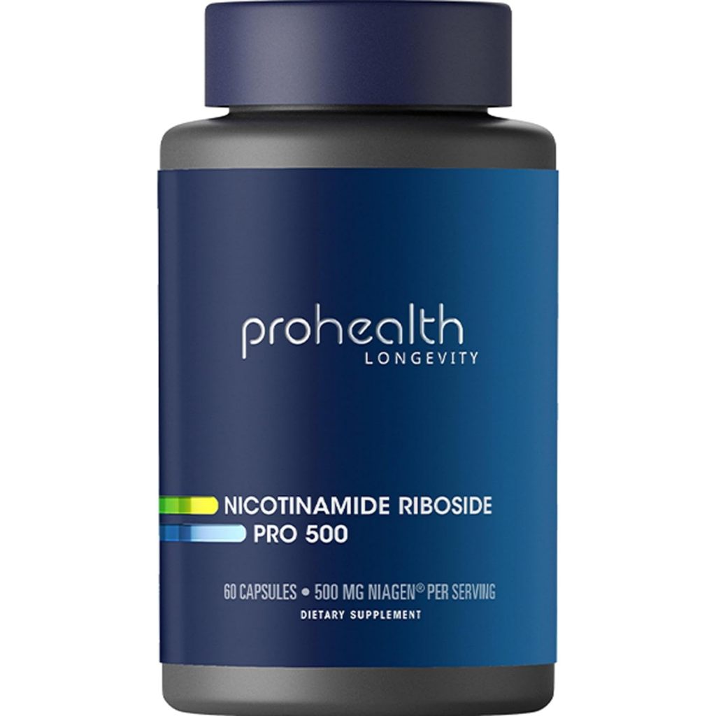 ProHealth Nicotinamide Riboside Pro 500. Patented NR Niagen 500mg Plus ...