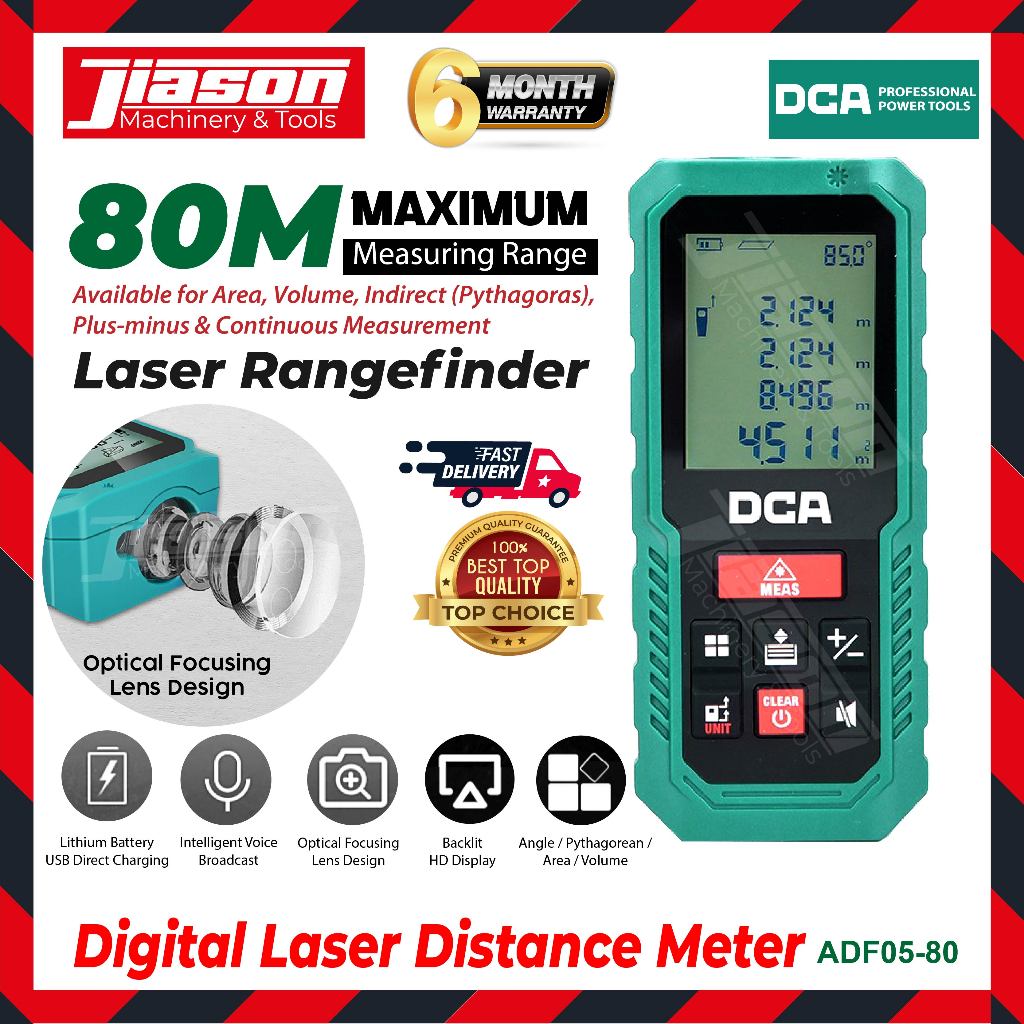DCA ADF05-80 / ADF0580 80M Laser Distance Meter | Shopee Malaysia