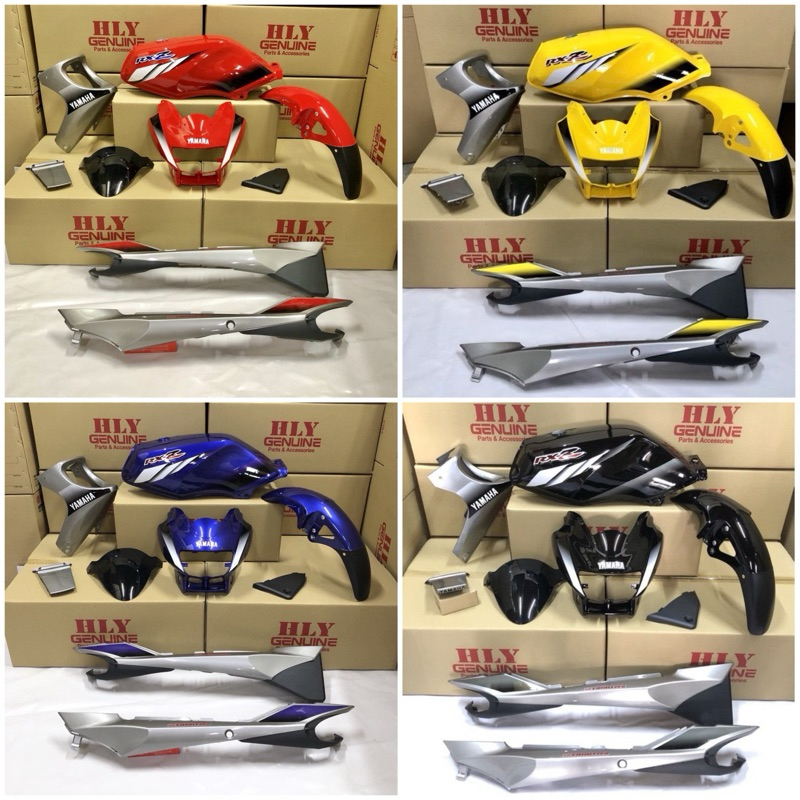 RXZ 5PV CATAL CATALYZER RED / YELLOW/ DPBMC/ BLACK+GREY BODY COVER SET ...