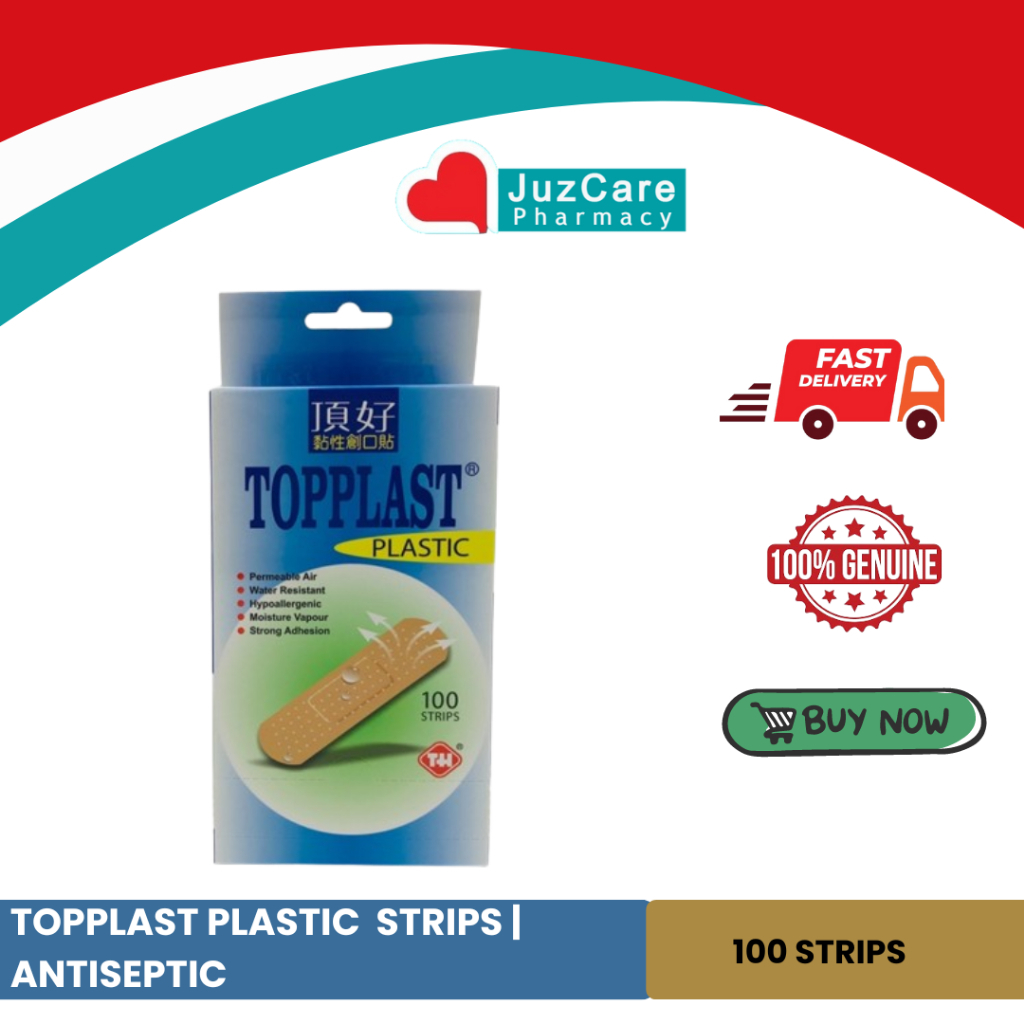 TOPPLAST Plastic Strips 100pcs | Antiseptic | Shopee Malaysia