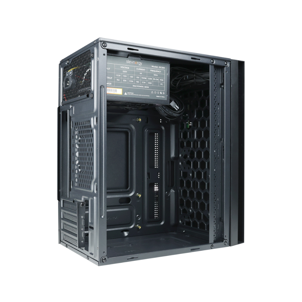 SLEVCASE A-Touch Micro ATX (mATX) PC Casing | Pre-Installed 380W Power ...