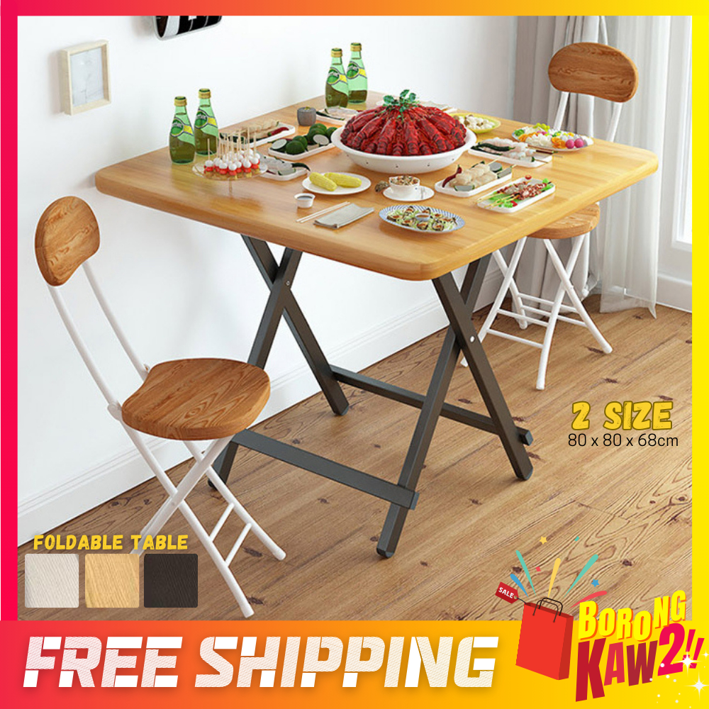 Folding Portable Tall Square Modern Set Foldable Table / Chair Stools ...