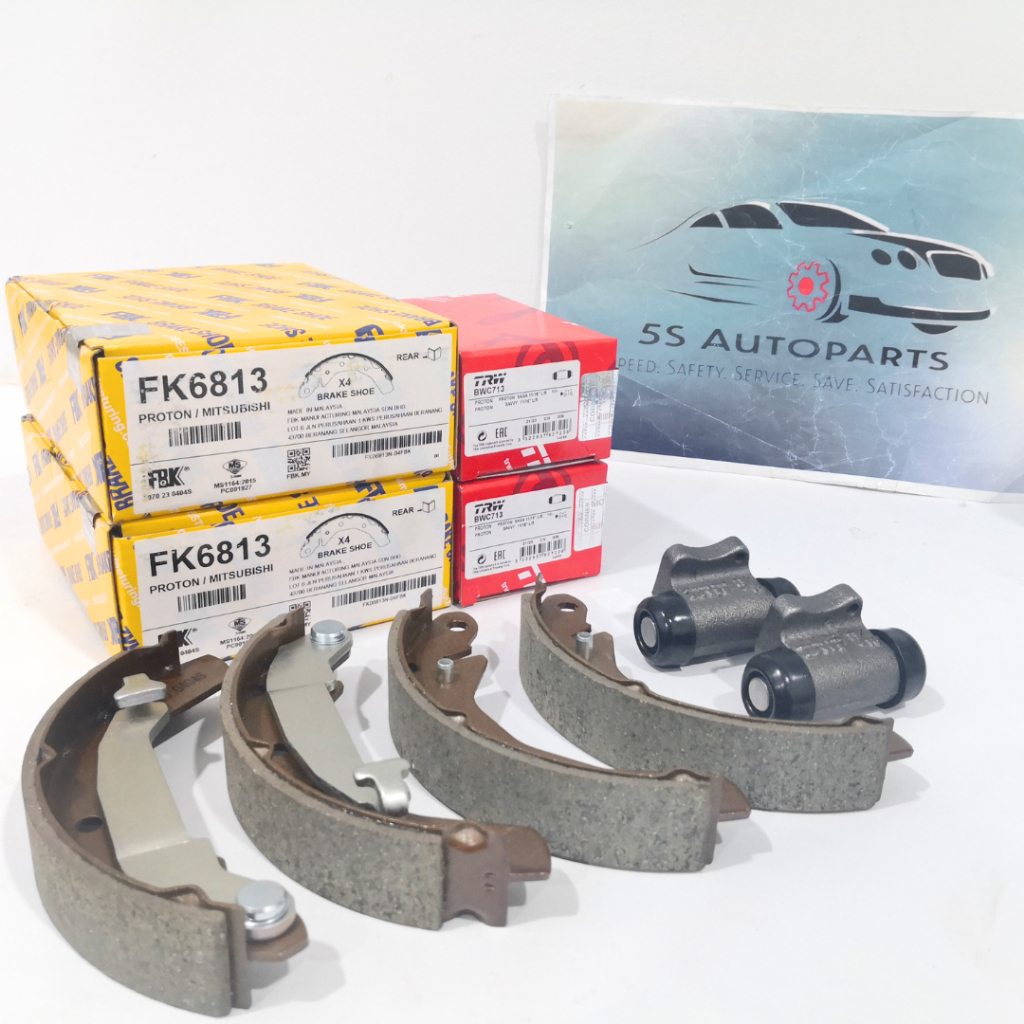 FBK Proton Saga BLM/ FLX/ FL / VVT '16-'18/ Savvy Brake Shoes (FK6813 ...