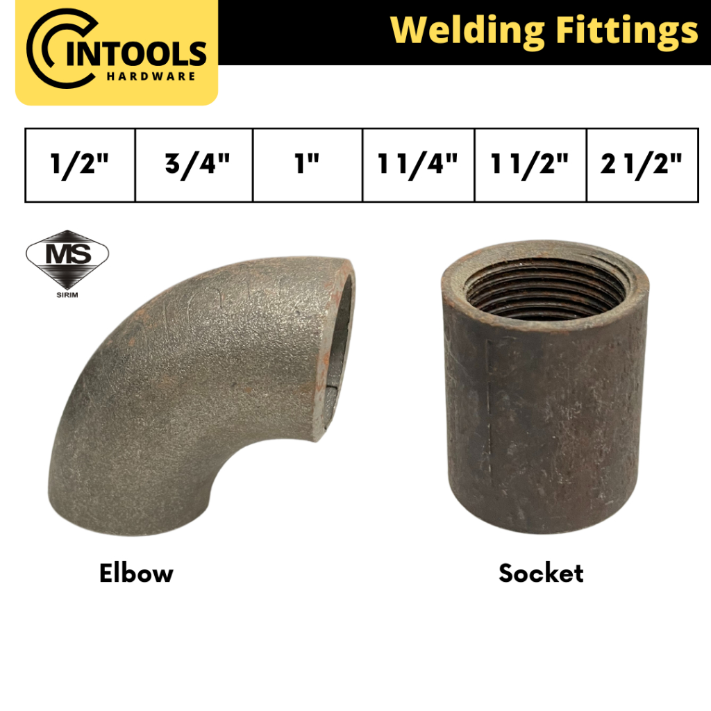 Welding Pipe Fittings Welded Elbow Socket 1/2 Inch 3/4 Inch 1 Inch 1-1/ ...
