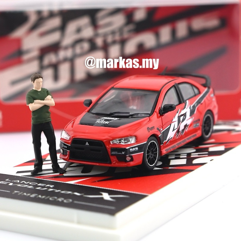 TIME MICRO 1/64 MITSUBISHI LANCER EVOLUTION X TOKYO DRIFT THE FAST ...