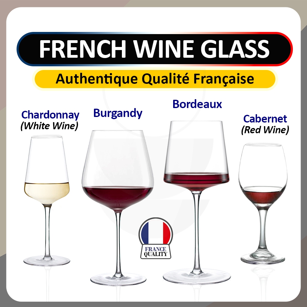 ATAS PREMIUM FRENCH Design Wine Glass Red White Moscato Burgundy ...