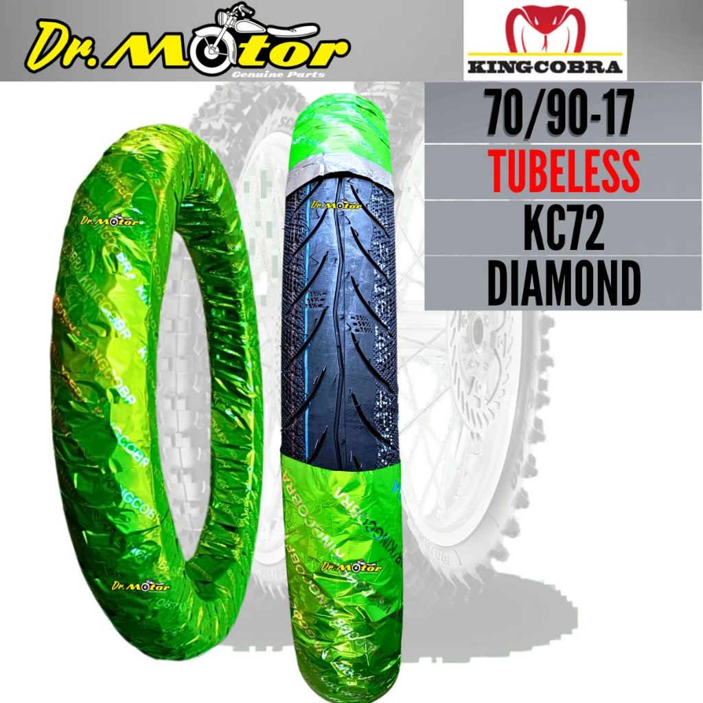 Tmax Diamond Tyre Tubeless Tayar Tire TM818 TM100 TM 900 TT9 70/90-17 ...