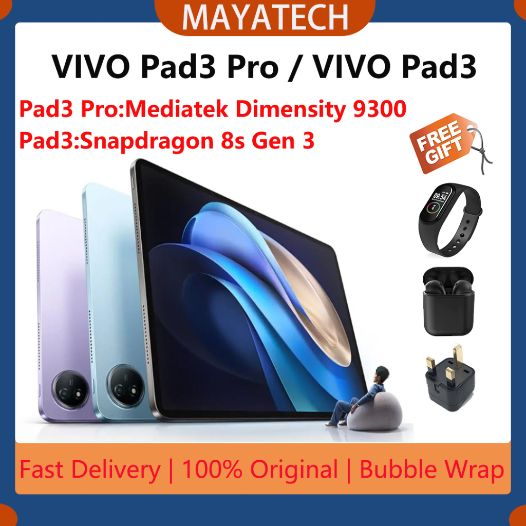 New Vivo Pad3 Pro Mediatek Dimensity 9300 13.0 inches 11500mAh 66W/Vivo ...