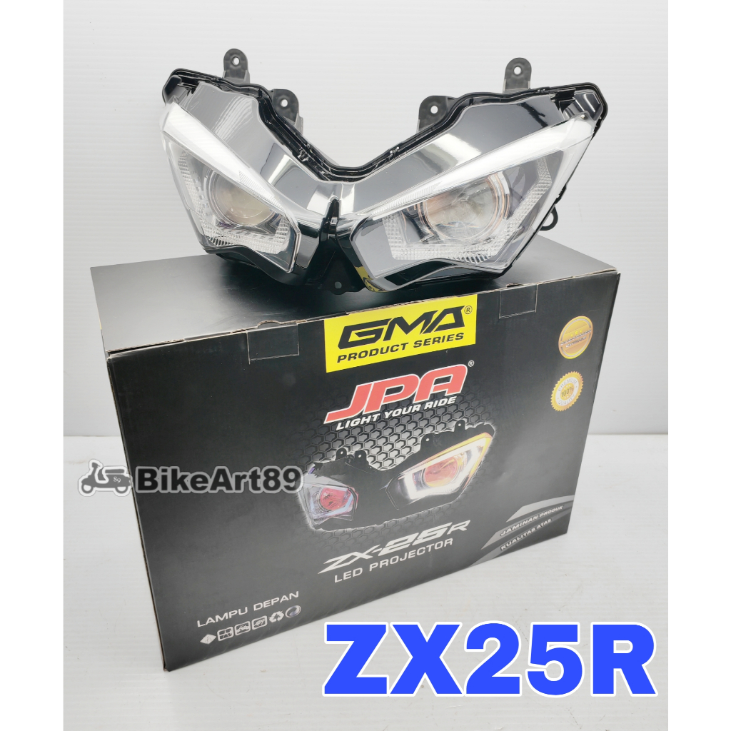 JPA LED HEAD LAMP KAWASAKI NINJA ZX25R ZX-25R LAMPU DEPAN LED Bulb GMA ZX6R ZX4R 2021 2022 ...