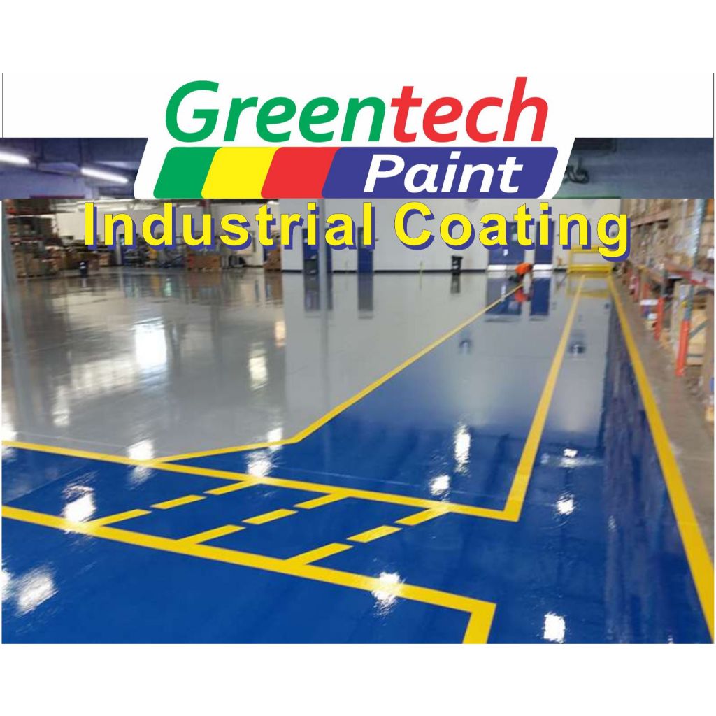 ( 5L ) Epoxy Floor Paint Coating ( GREENTECH EPOXY ) 5L (Cat Lantai quality Epoxy) 5liter epoxy ...