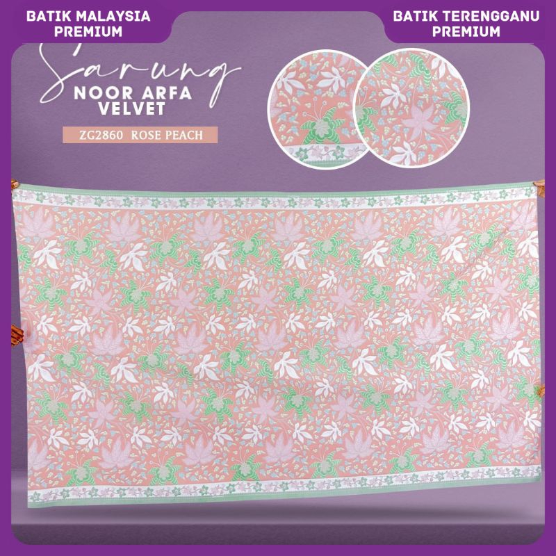 NOOR ARFA Kain Sarung Batik | Batik Malaysia Pastel | Shopee Malaysia