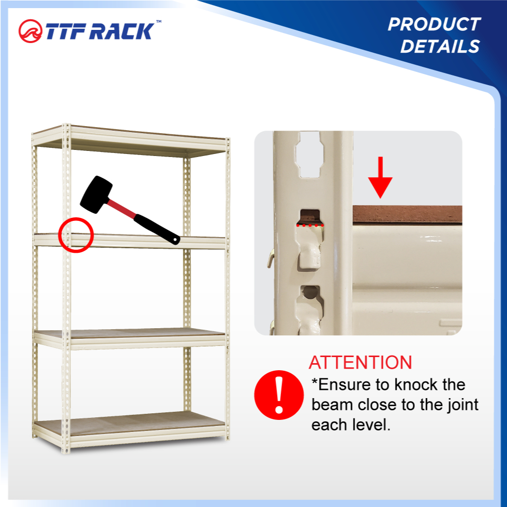 TTF Rack™️ EASY RACK/Storage Rack Boltless Rack Rak Besi Rak Dapur Rak ...