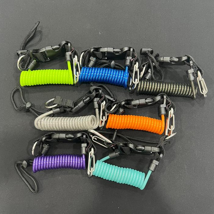 Aquaverse Coil Lanyard with Stainless Steel Clip Camera Lanyard Spring ...