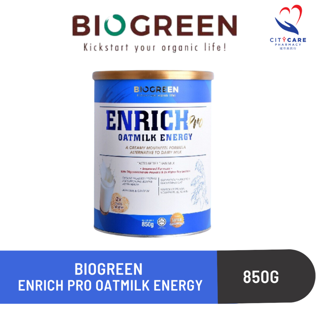 Biogreen Enrich PRO Oatmilk Energy 850g | Shopee Malaysia