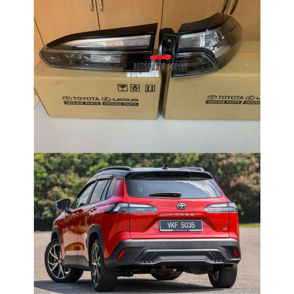 ORIGINAL TOYOTA COROLLA CROSS GR SPORT TAIL LAMP REAR BONNET LAMP RH LH ...