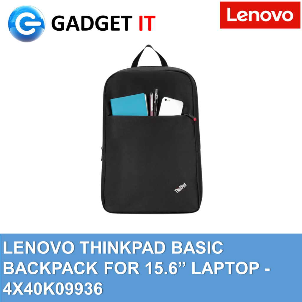 LENOVO THINKPAD BASIC BACKPACK FOR 15.6” LAPTOP -4X40K09936 | Shopee ...
