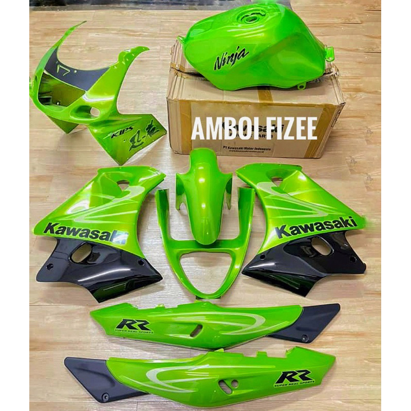 KAWASAKI RR150 COVERSET RR150 MALAYSIA HIJAU KENJI WARNA ORIGINAL | Shopee Malaysia