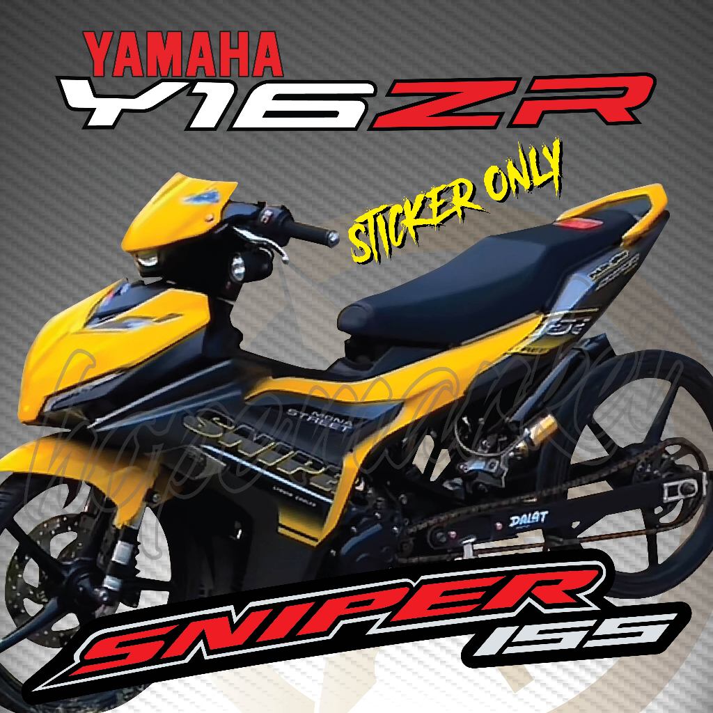 STRIPE MOTOR YAMAHA Y16ZR Y16 SNIPER 155 (PH) CUSTOM BODY STICKER ...