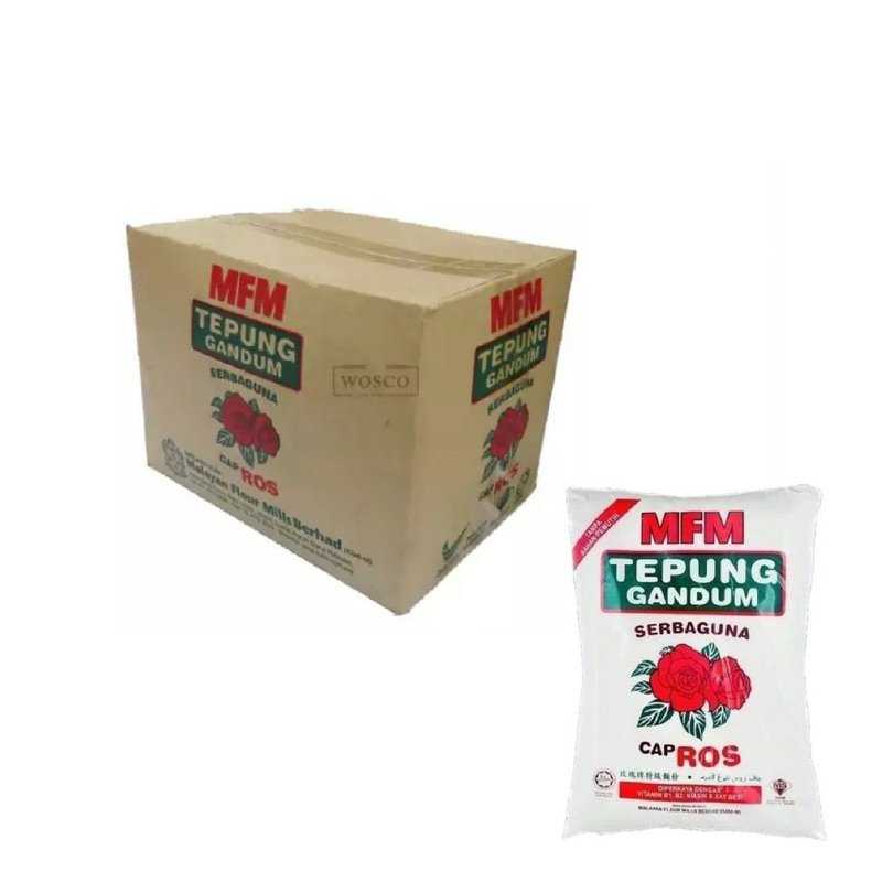 TEPUNG GANDUM CAP ROS 850G x 12 CARTON | Shopee Malaysia