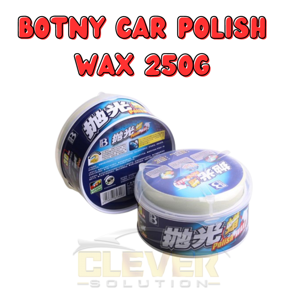 BOTNY CAR POLISH WAX 250g Include Wax Sponge Car Waxing Car Paint ...