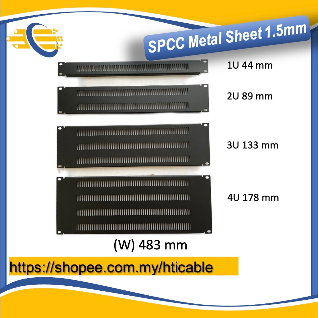 19'' Inch Vented Server Rack Blank Panel 1U, 2U, 3U, 4U | Shopee Malaysia