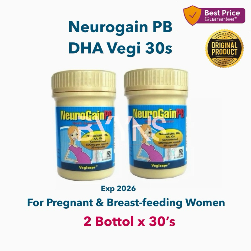 NEUROGAIN PB 500MG (30'VEGICAPS) 2 x 30’s PROMO PRICE!! | Shopee Malaysia