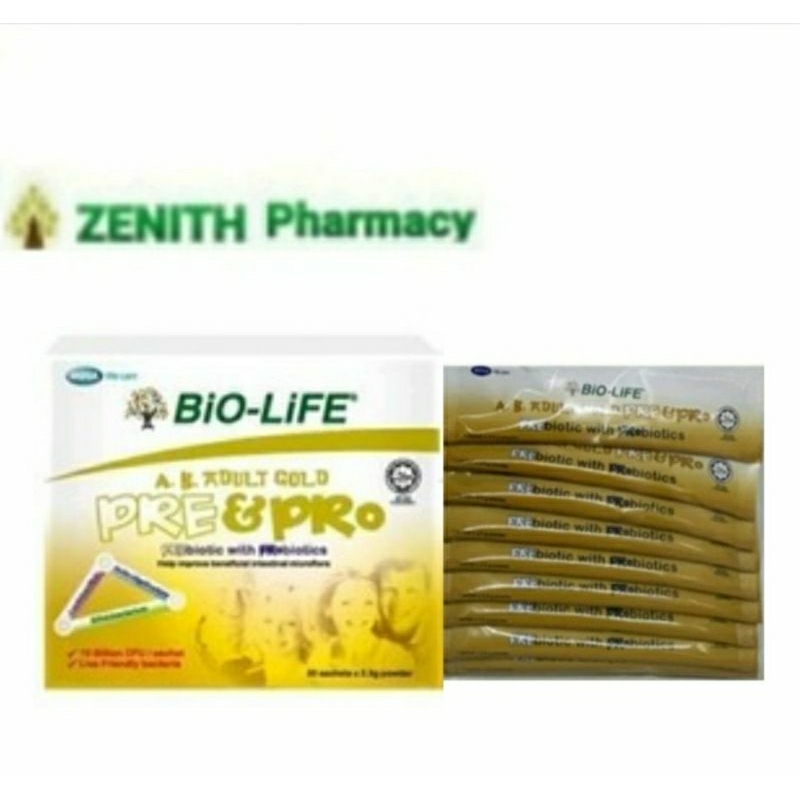 BioLife Adult Exp:08/2026 Gold Pre & Pro A.B. Powder (No Box )10 ...