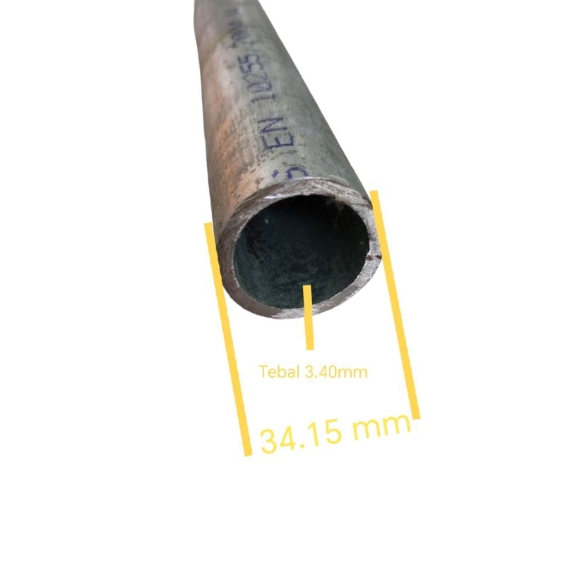 🔥1 meter 🔥 Galvanized Iron (GI) BS 1387 Pipe 1" (25MM) Class B Pipe ...