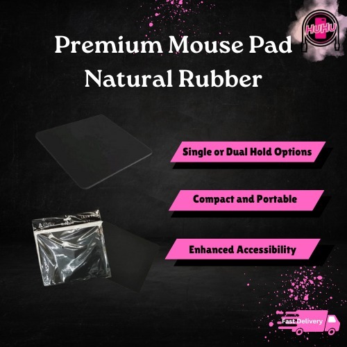 MOUSE PAD NATURAL RUBBER (24CM X 20CM ) | Shopee Malaysia