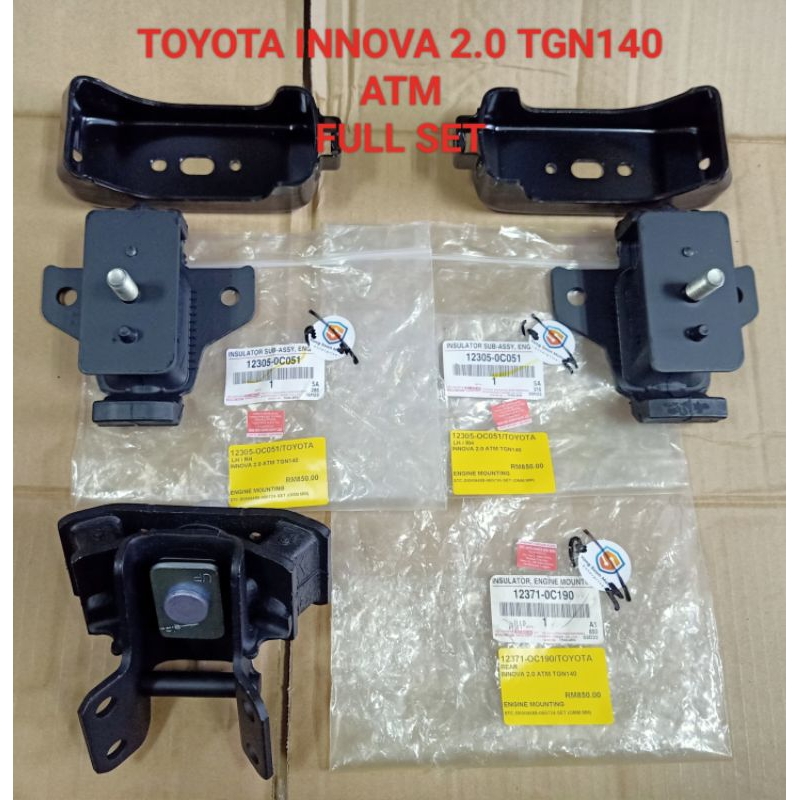 TOYOTA INNOVA 2.0 TGN140 2016-2020" ATM (FULL SET=3pcs) ENGINE MOUNTING ...