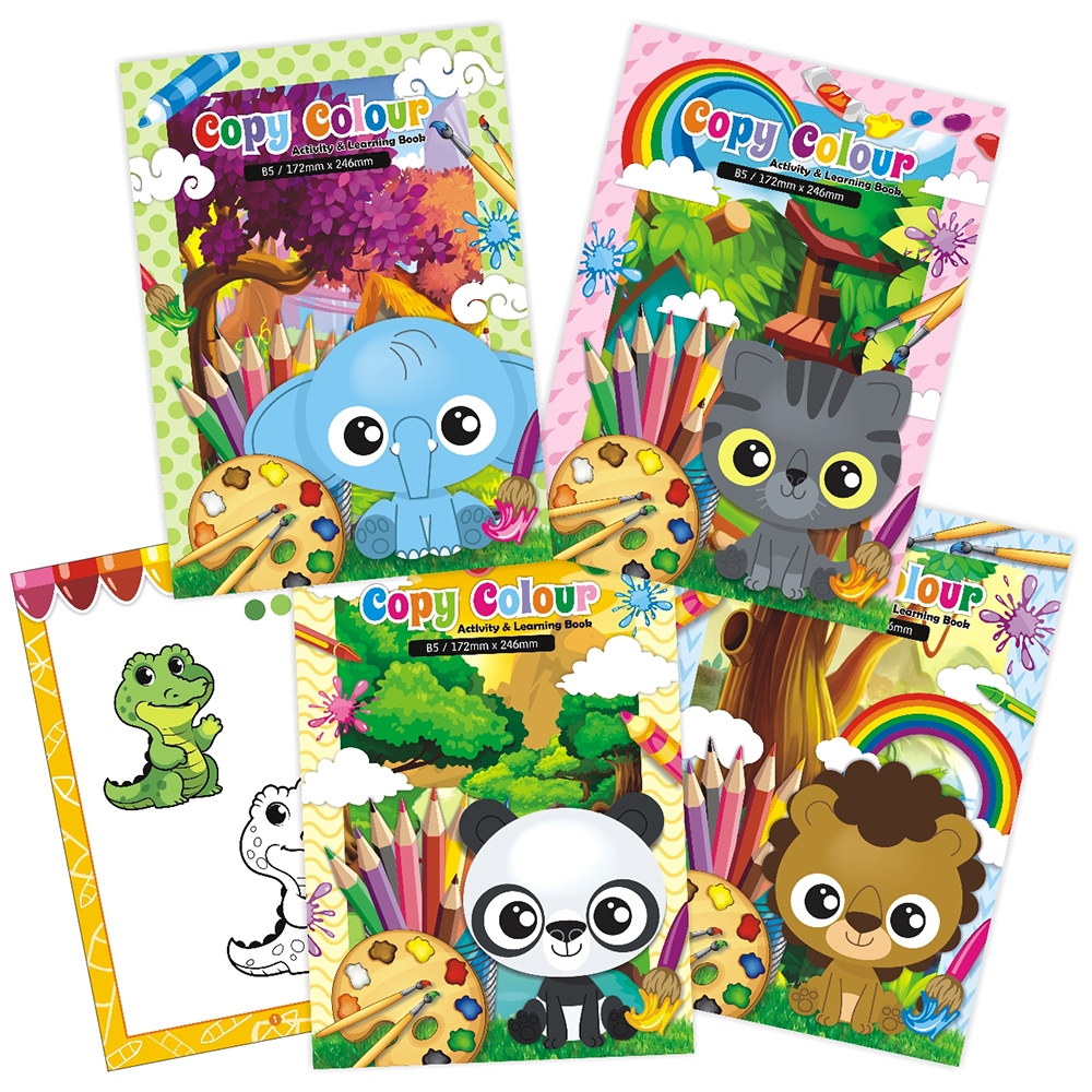 Copy Colour Kids Fun Activity & Colouring Learning Book B5 TG1613 ...