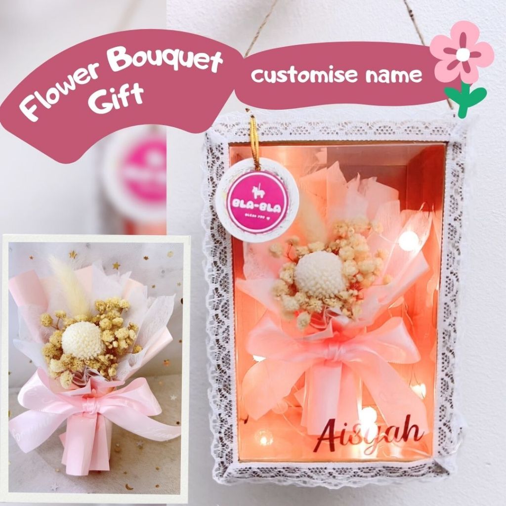 Handmade Preserved Flower Bouquet Gift Box | Birthday Anniversary ...