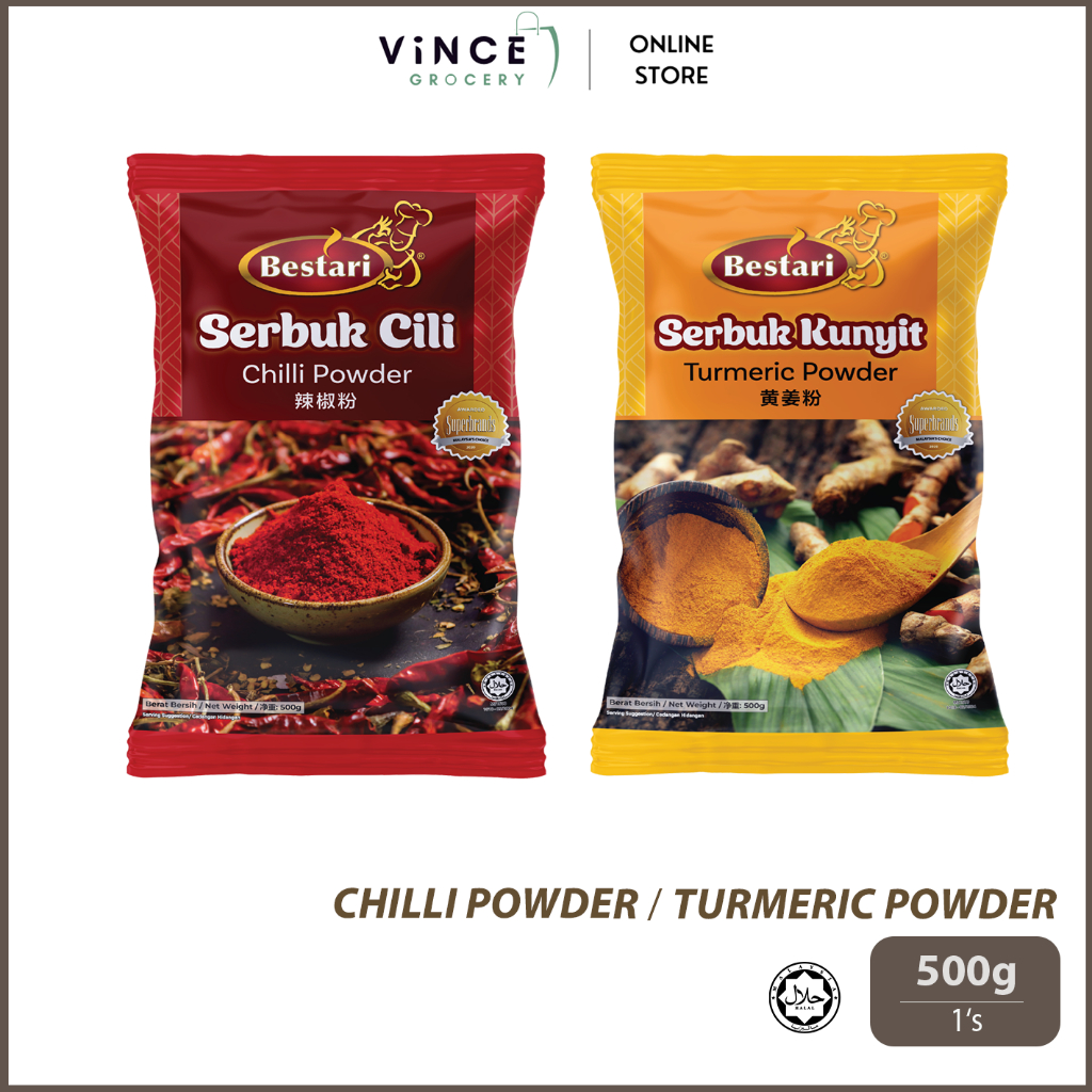 BESTARI Chilli Powder / Turmeric Powder · Serbuk Cili / Serbuk Kunyit ...