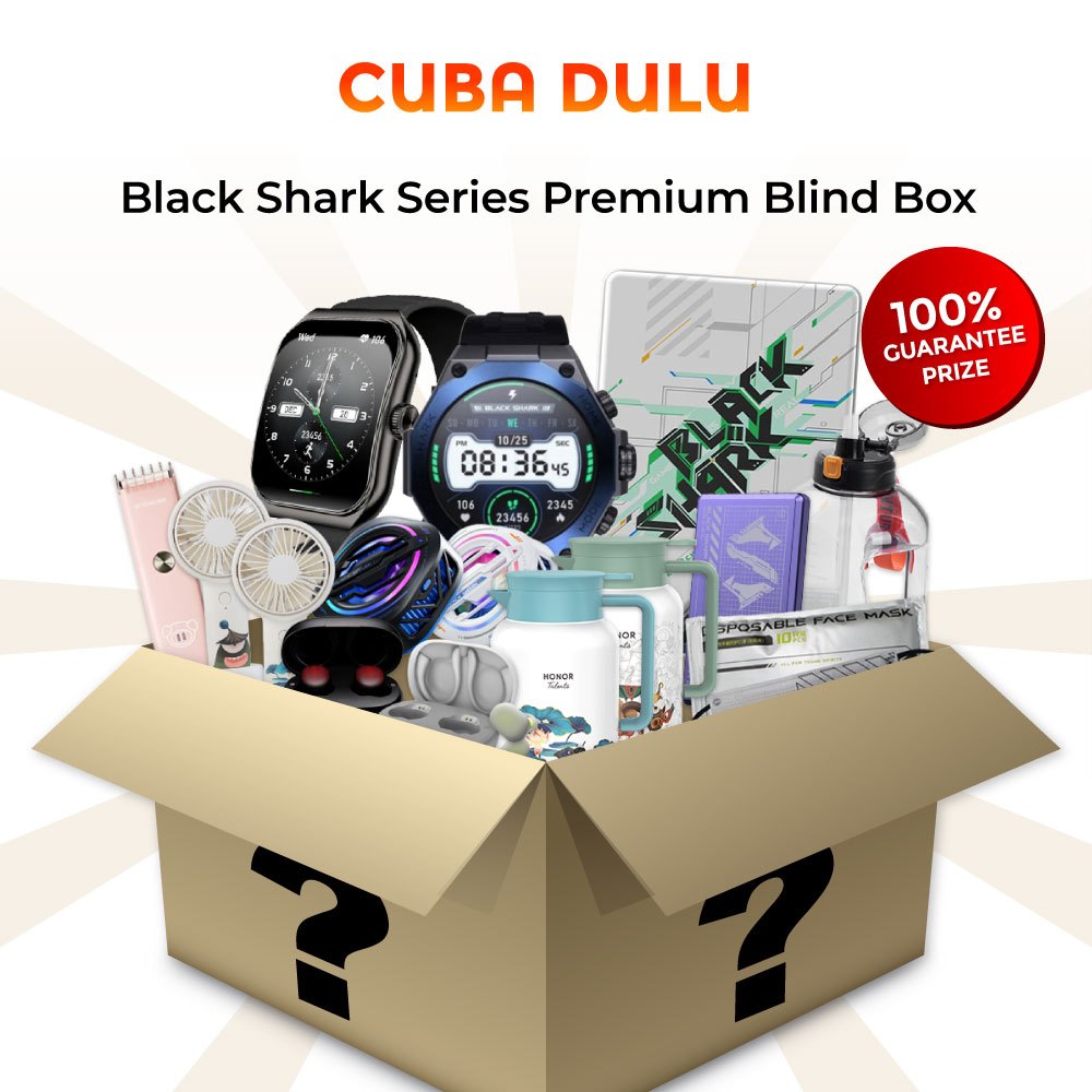 CUBA DULU Black Shark Series Premium Blind Box - 100% GUARANTEE PRIZE ...