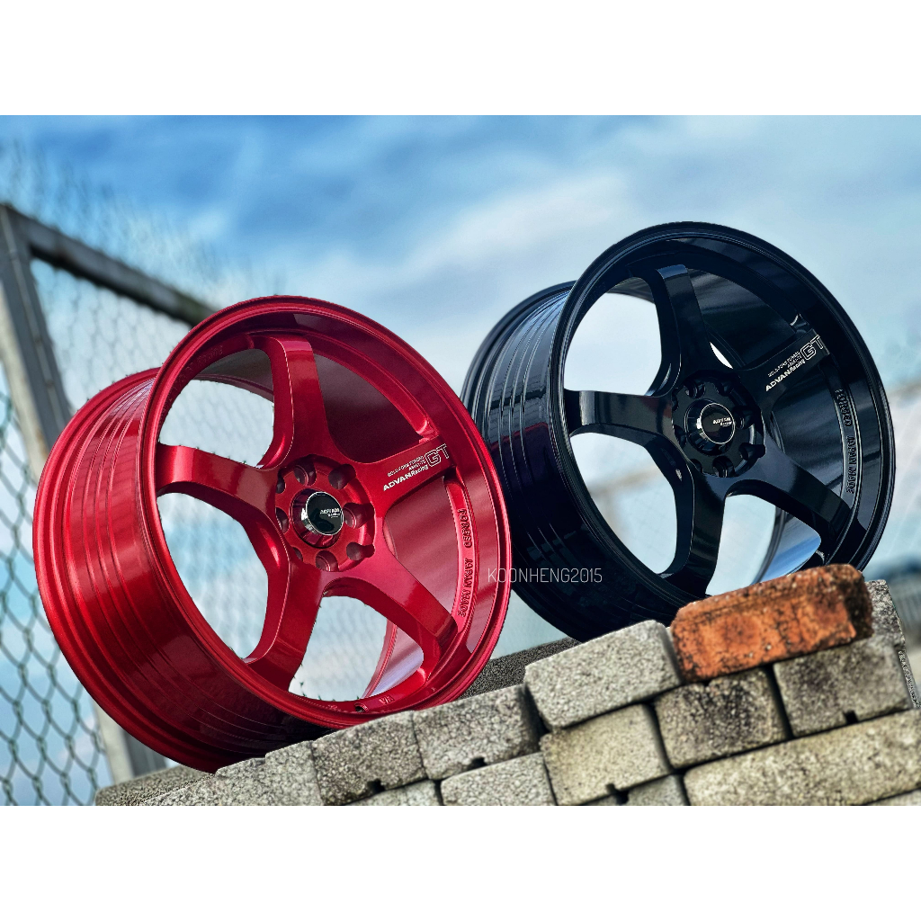 New Car Sport Rim Flow Forming ADVAN RACING GT BEYOND WHEELS 17x7.5J 8x100/114.3 CANDY RED ...