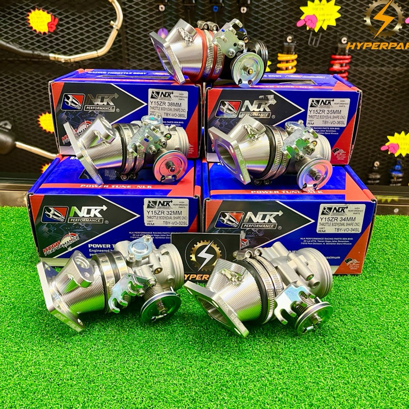 NLK PERFORMANCE RACING THROTTLE BODY OVAL SHAPED SIAP INTAKE Y15ZR Y15 ...