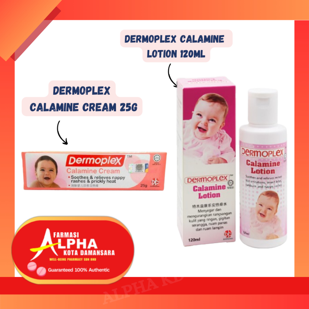 DERMOPLEX CALAMINE CREAM 25G / LOTION 120ML | Shopee Malaysia