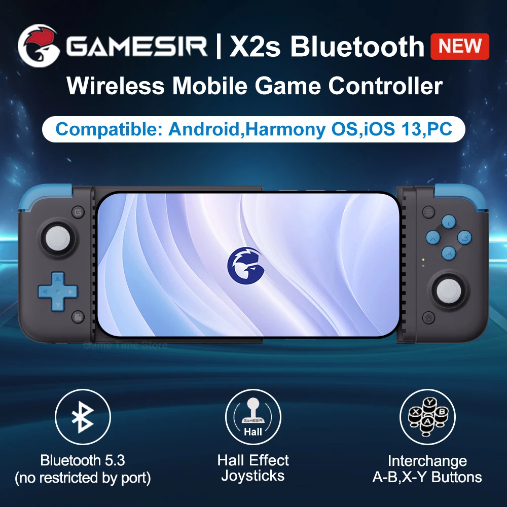 GameSir X2s Bluetooth Mobile Gaming Controller for iOS 13.0 Android PC with Hall Effect ...