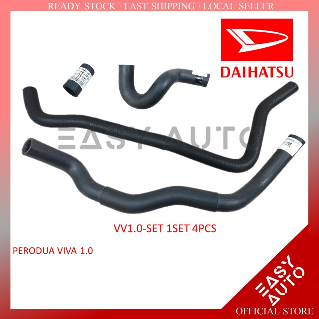 PERODUA VIVA 1.0 - RADIATOR HOSE RUBBER 1SET 4PCS | Shopee Malaysia